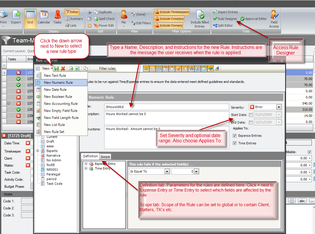 Juris Suite Rule Designer
